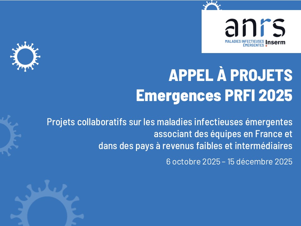 Appel à projets Emergences PRFI 2025 - ANRS MIE